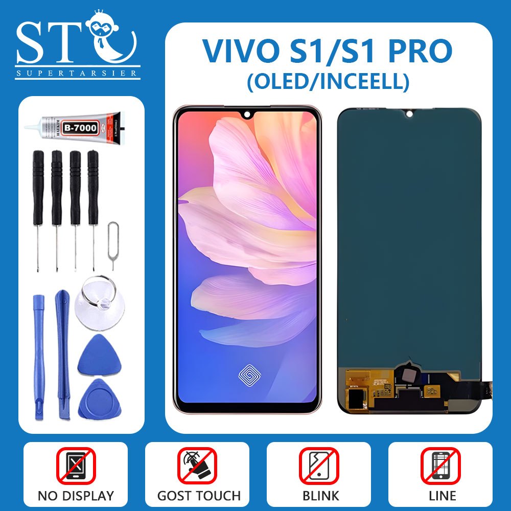 Tested VIVI OLED LCD For y7s/S1/S1pro V25/V25e Original screen ...