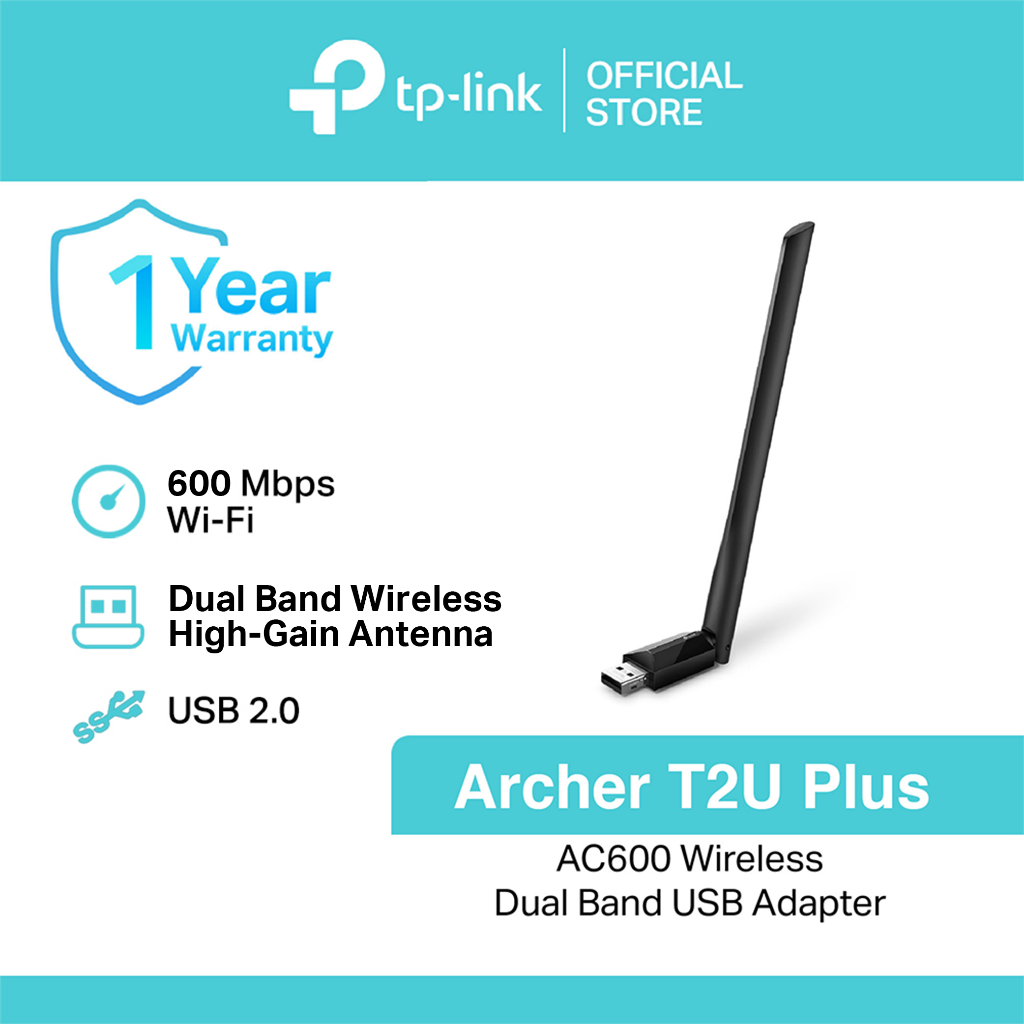 TP-Link | Archer T2U Plus | Dual Band | AC600 | High Gain | Receiver ...