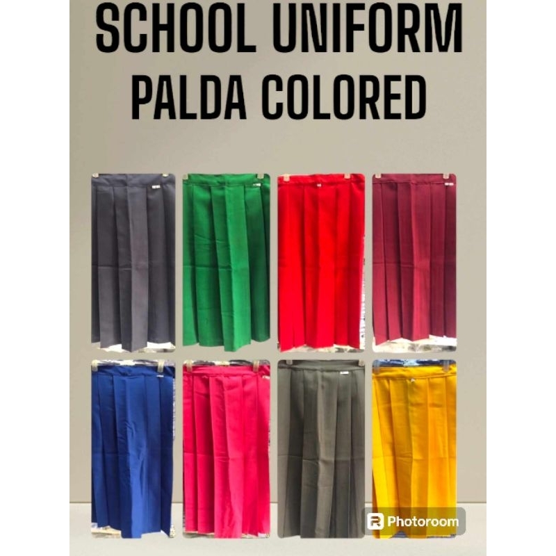 COLORED SCHOOL UNIFORM PALDA/PLEATED SKIRT SCHOOL UNIFORM/COLORED PALDA ...