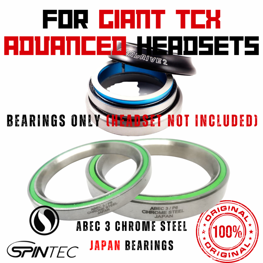 GIANT TCR ADVANCED PRO / SL SERIES Headset Chrome Steel JAPAN Bearings ...