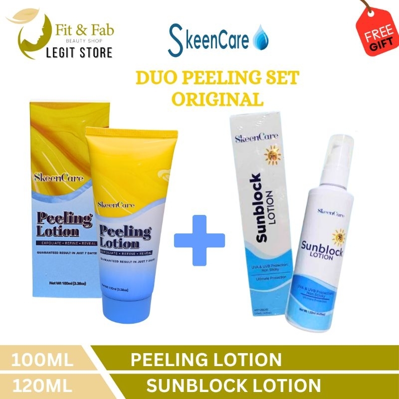 Original Skeencare Sunblock Lotion SPF 70 120ml & Yellow Peeling Lotion ...