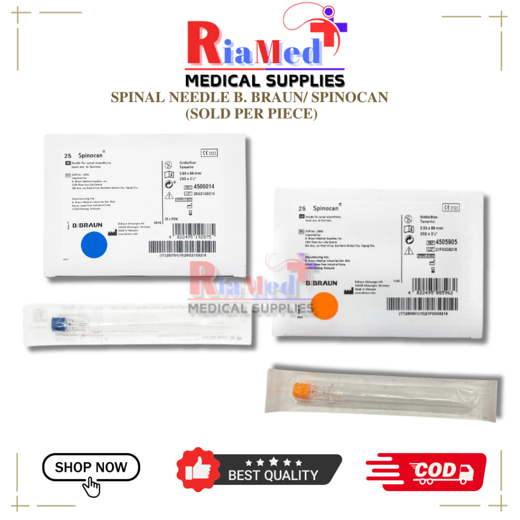 B | BRAUN SPINAL NEEDLE/ SPINOCAN (sold per piece) | Shopee Philippines