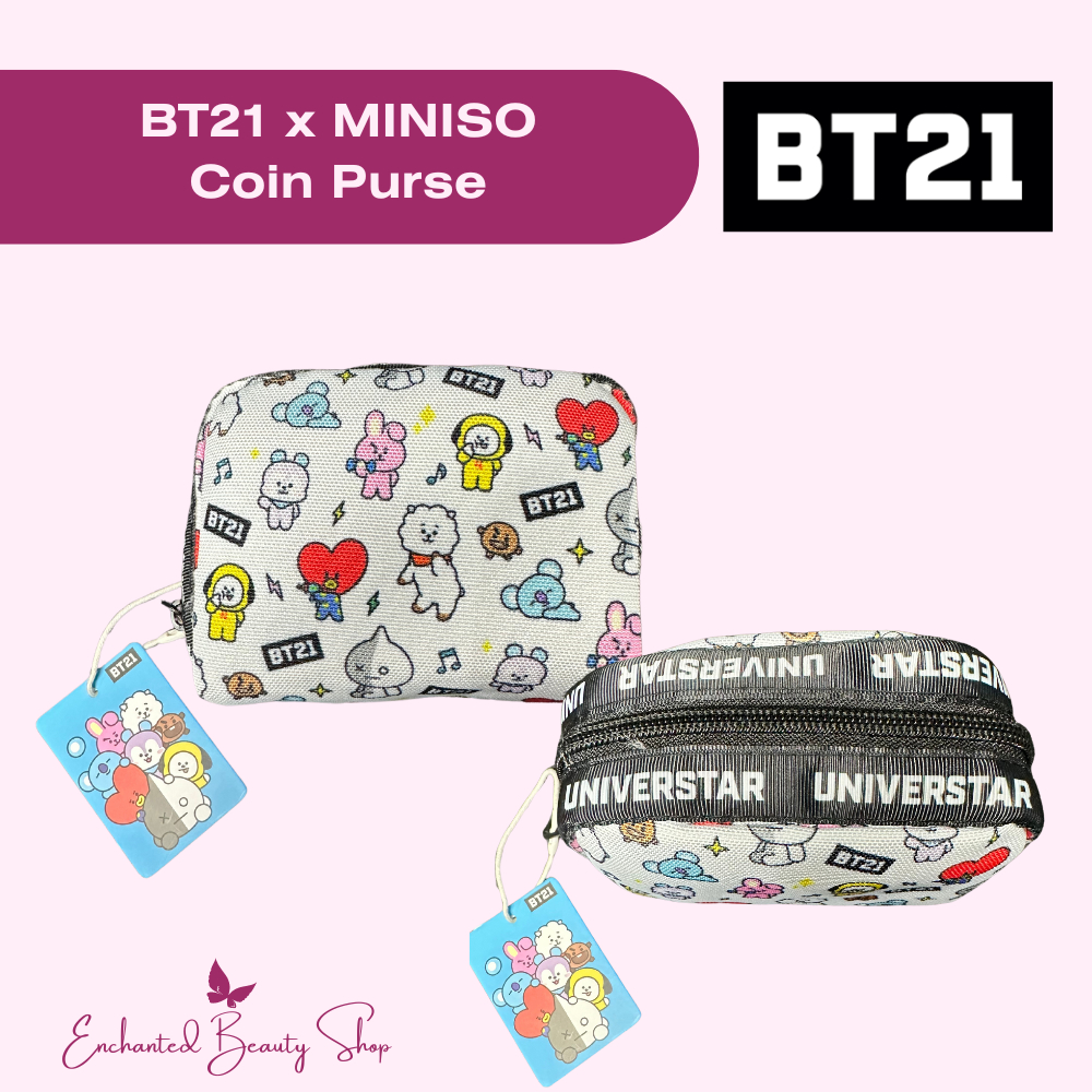 BT21 x MINISO Coin Purse All Over Print | Shopee Philippines