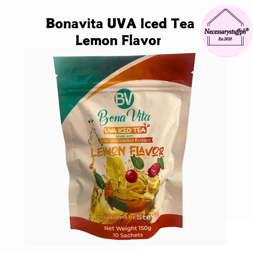 Bonavita UVA Iced Tea Lemon Flavor (1 Pouch = 10 sachets) | Shopee ...
