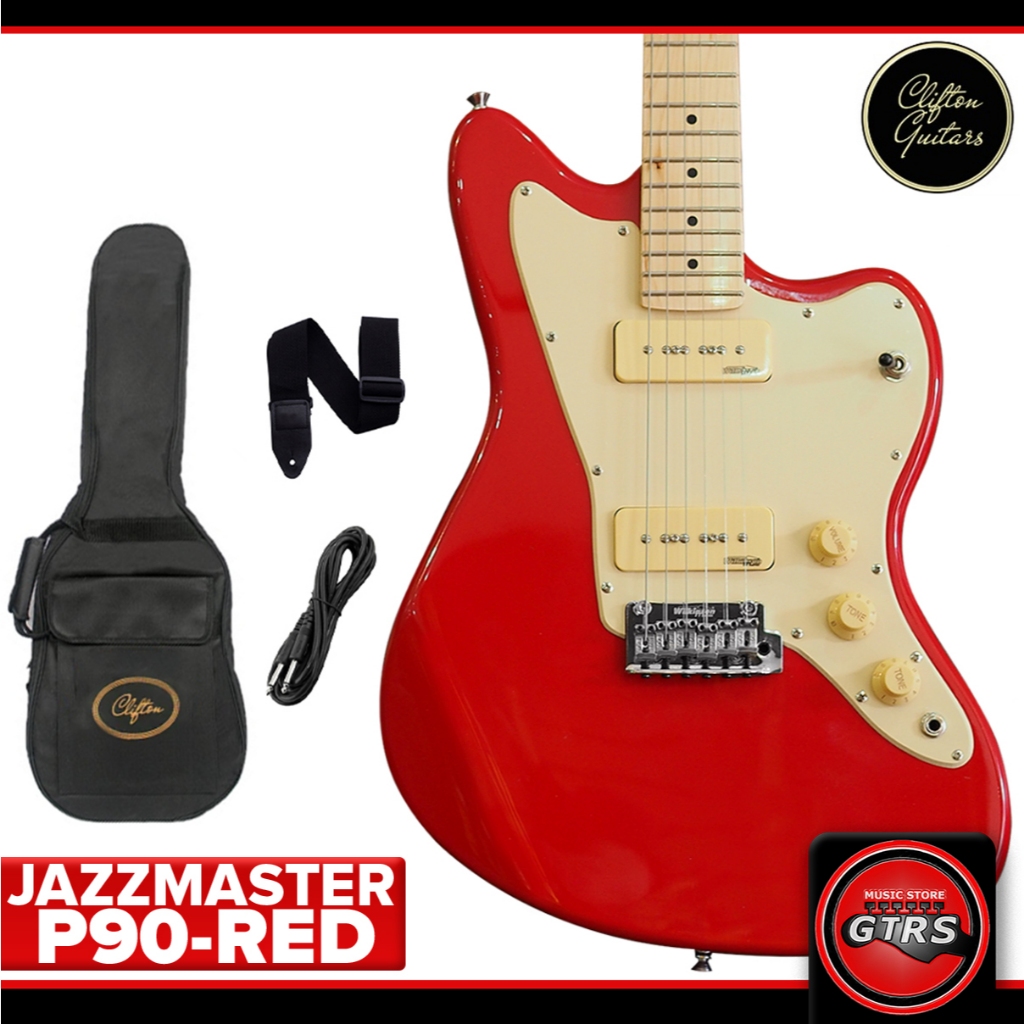 Clifton Guitars Custom Jazzmaster Offset Electric Guitar with Free ...