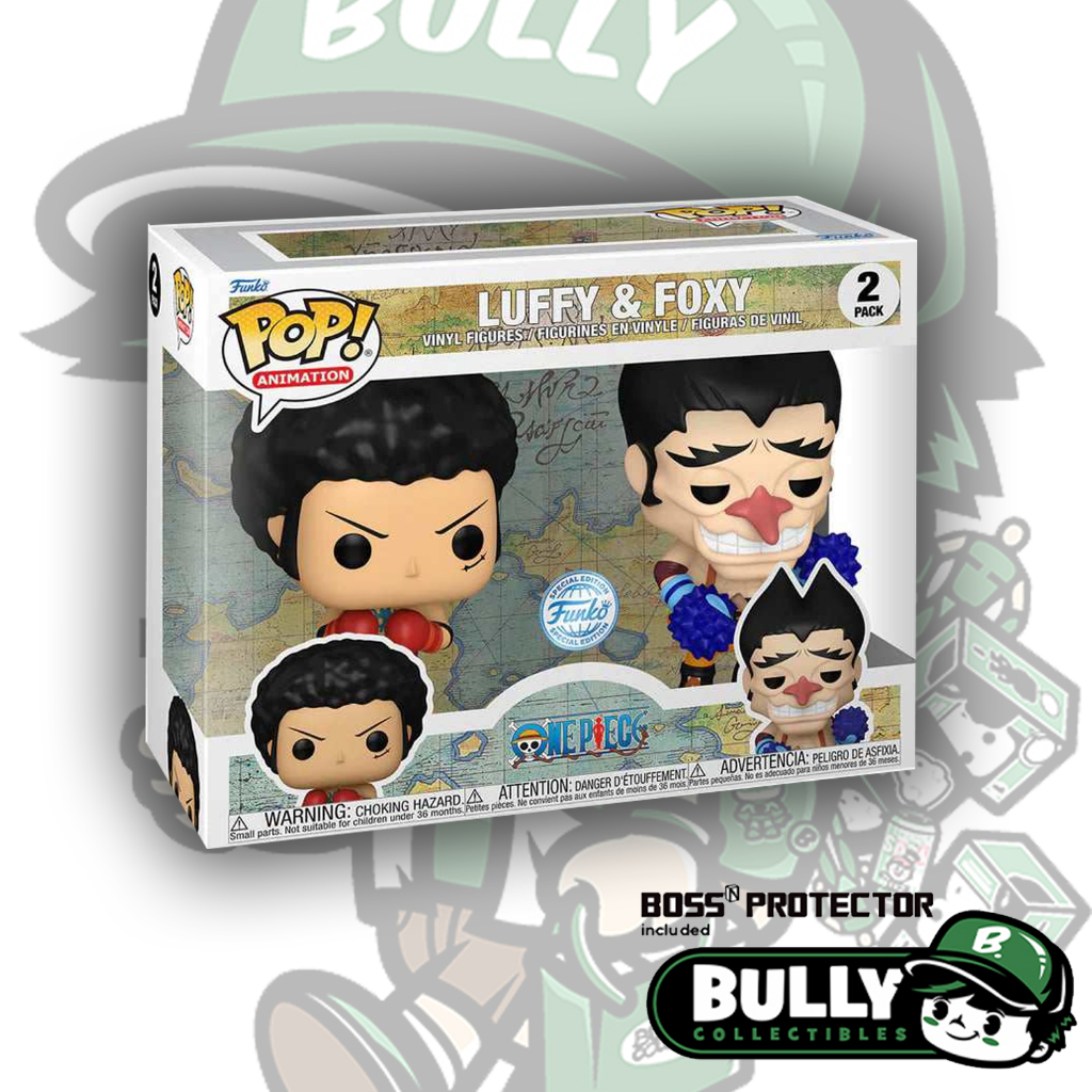 Funko POP! Animation: One Piece - Luffy & Foxy 2-pack (FSE) With Boss ...