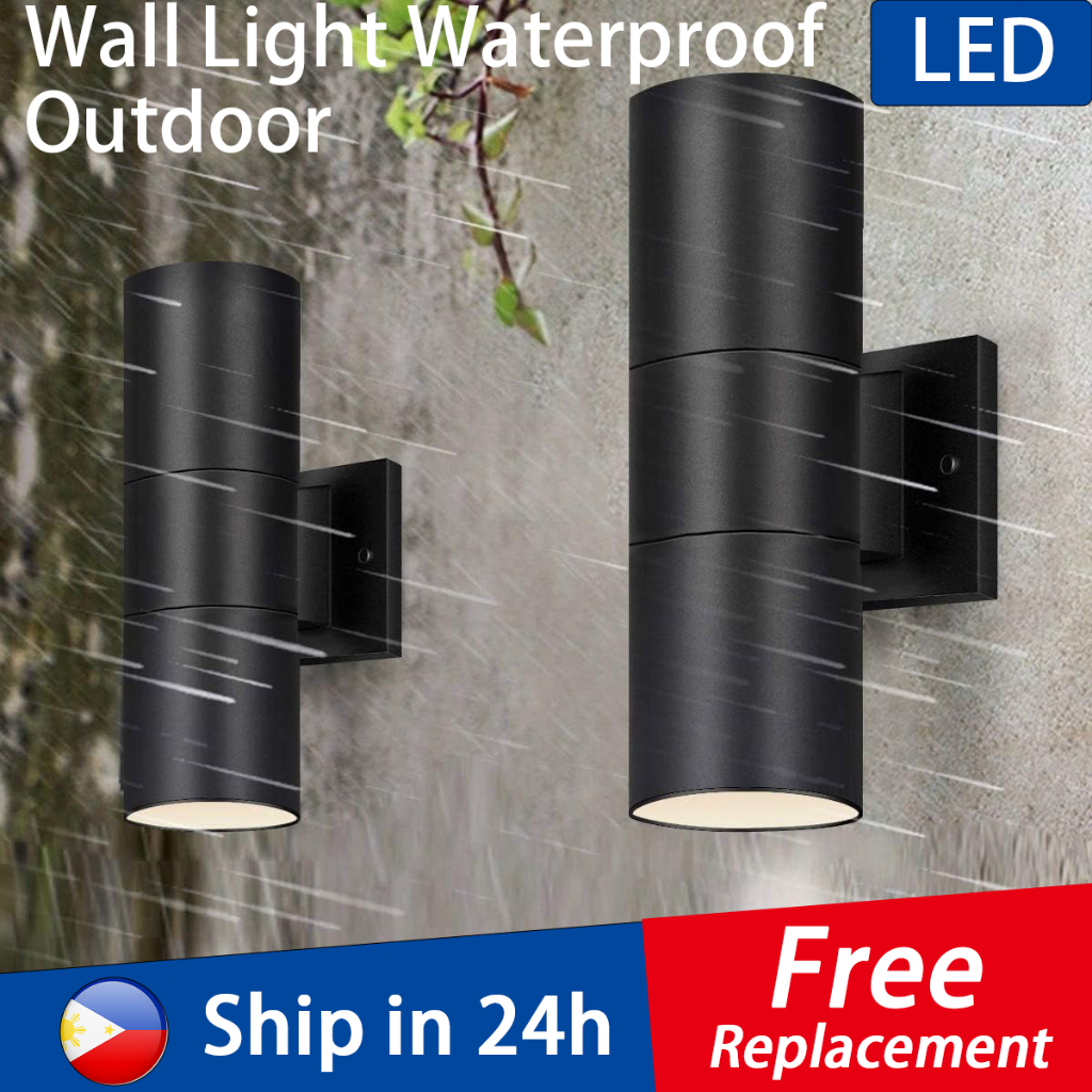 LED Wall Light Waterproof Sconces Double Head Wall Lamp Up Down Replace ...