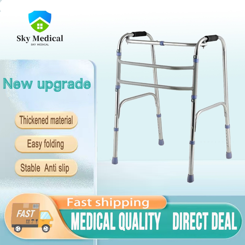 Elderly Walking Aids Adult Walker Adjustable Aid Walker Cane Stick ...
