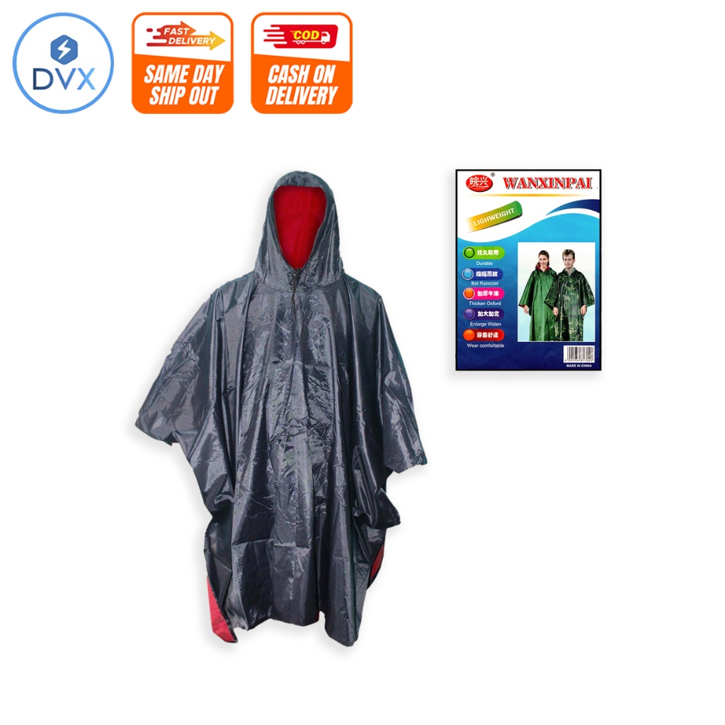 COD DVX #7571 Heavy Duty Reusable Poncho Raincoat Kapote Emergency Rain ...