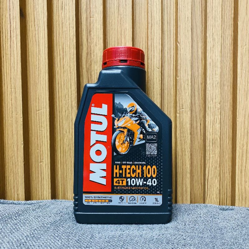 MOTUL H TECH 100 OIL 10W40 100% SYNTHETIC 1 LITER ORIGINAL | Shopee ...