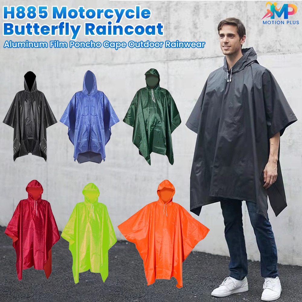 【MOITON PLUS】H885 Motorcycle square butterfly raincoat/waterproof ...