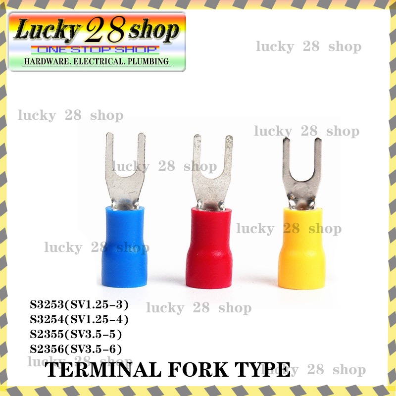 AMES FORK TYPE/U-SHAPED CONNECTOR TERMINAL (SOLD PER PACK) | Shopee ...