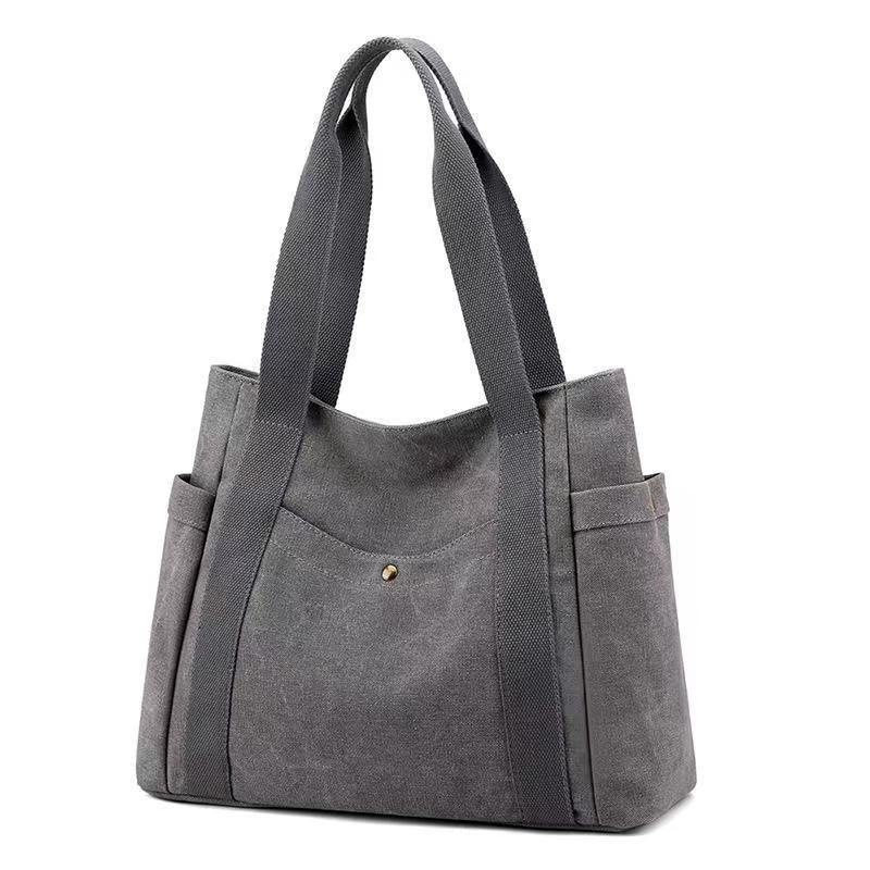 Big Book Bags women 2024 New Style Fashion Simple Canvas Tote bag bags ...