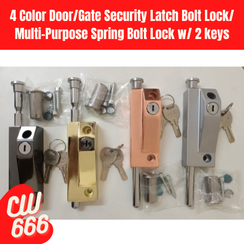 4 Color Heavy Durable Door/Gate Security Latch Bolt Lock/ Multi-Purpose ...