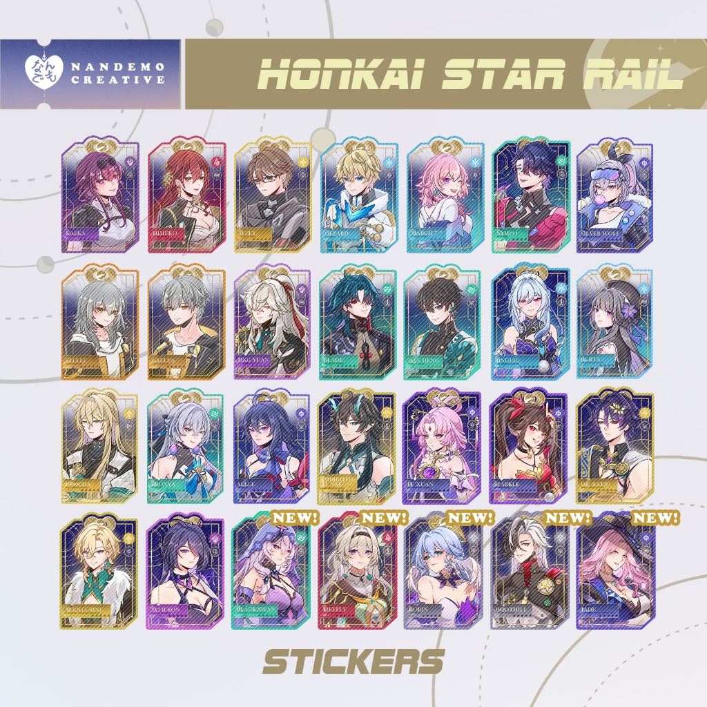 Honkai Star Rail Omamori Stickers Glitter Matte | Shopee Philippines