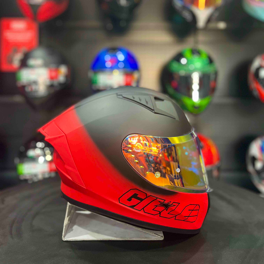 GILLE 135 V1 Two Tone Dual Design Visor Full Face Motorcycle Helmet ...