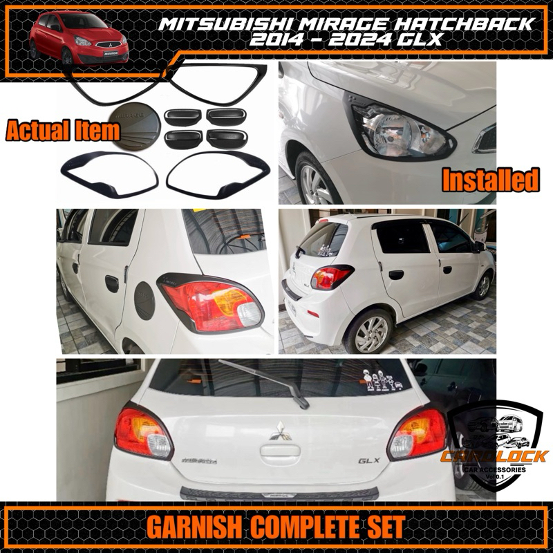 Mitsubishi Mirage Hatchback GLX 2014 - 2024 Garnish Complete Set ...