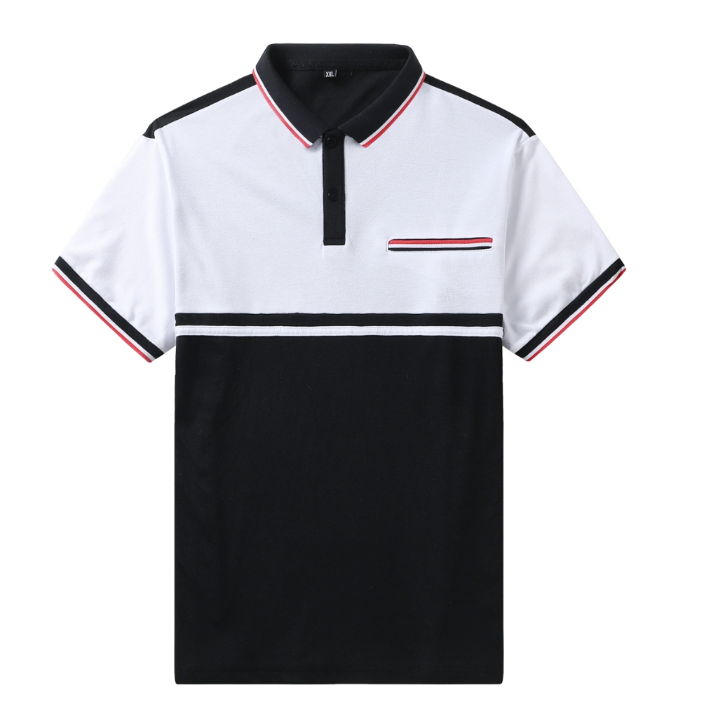 Korean fashion poloshirt for men combination colored poloshirt class a ...