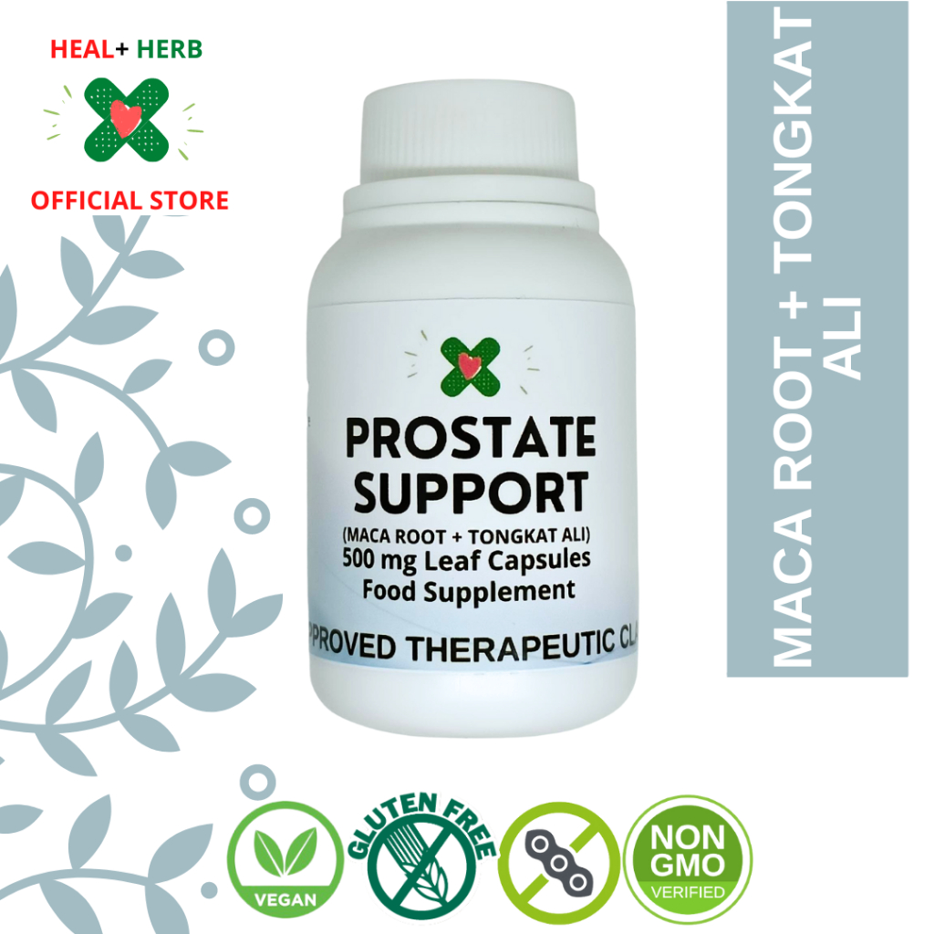 Heal + Herb Prostate Support Capsule with Maca Root & Tongkat Ali for ...