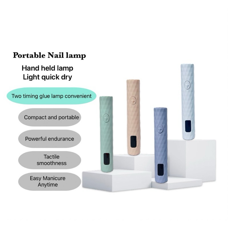 Handheld UV Nail Lamp, Small UV Lamps for Gel Nails, Rechargeable UV ...