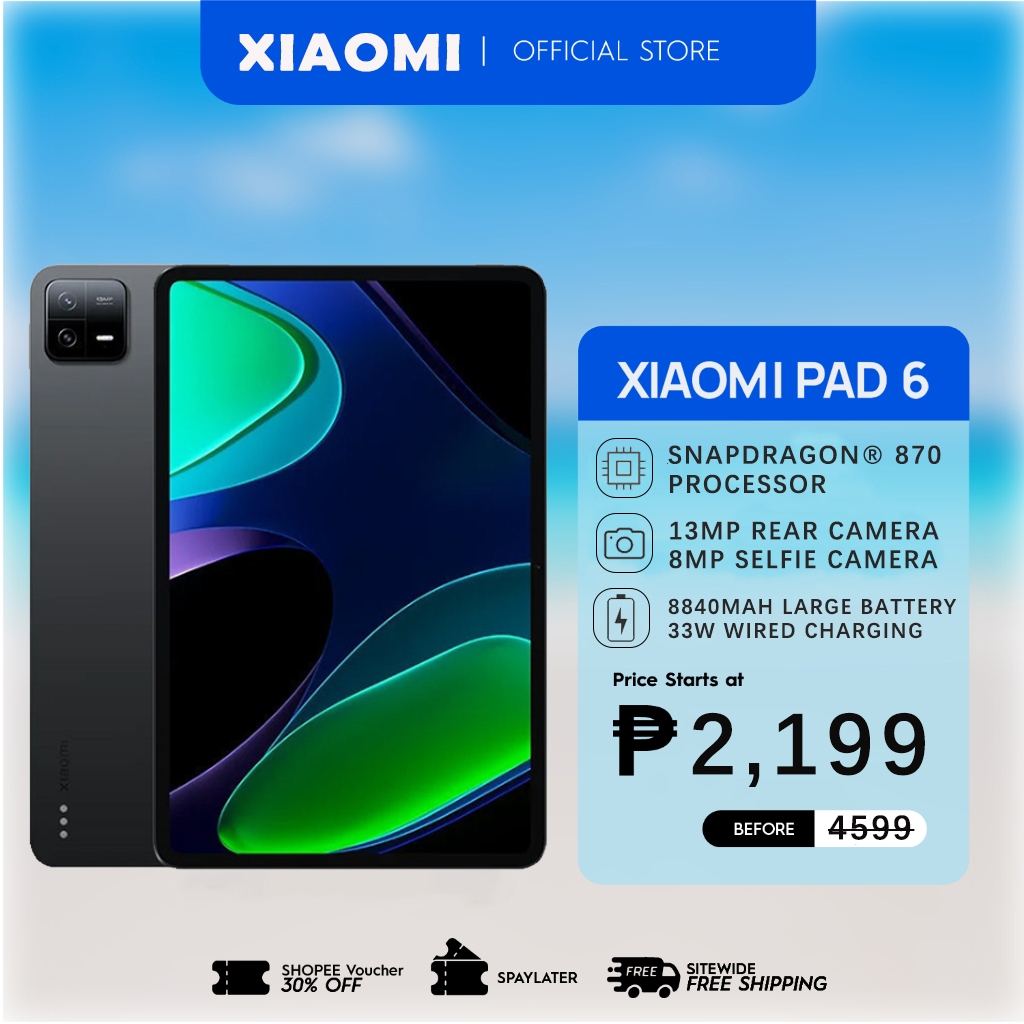 xiaomi PAD6 tablet 12+512GB Large Screen PC Android 11 Dual SIM Card ...