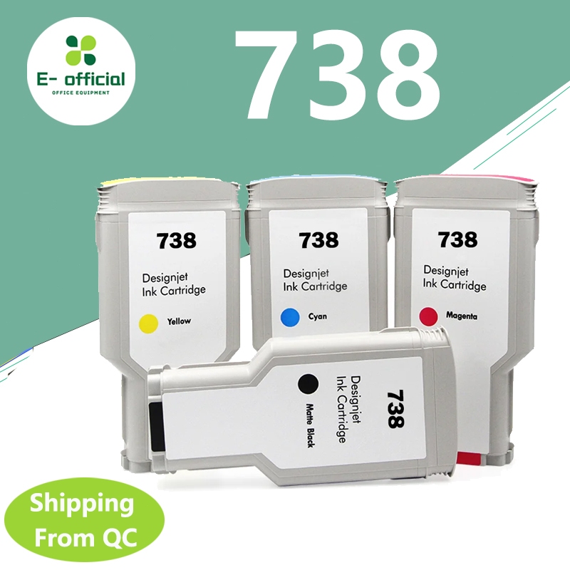 For Hp 738 HP738 ink cartridge 676M6A 676M7A 676M8A 498N8A For HP ...