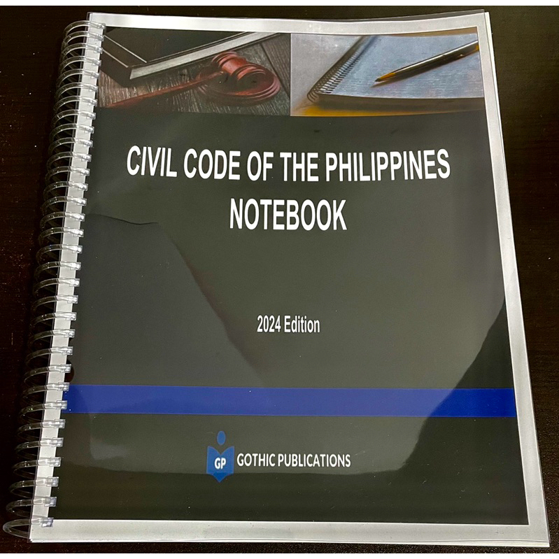 (Codal) Civil Code of the Philippines Notebook (2024 Edition) | Shopee ...