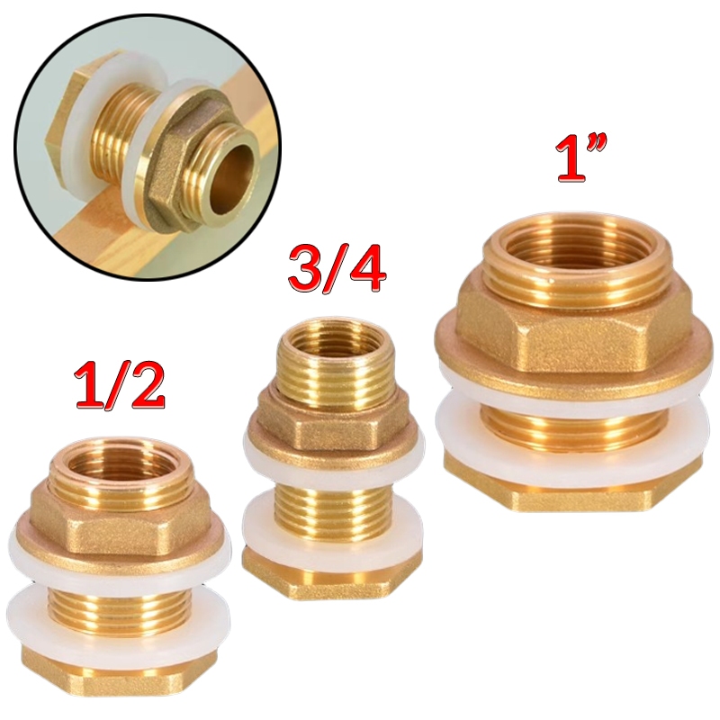 Solid Brass Water Tank Connector Fittings for Garden Irrigation Connect ...