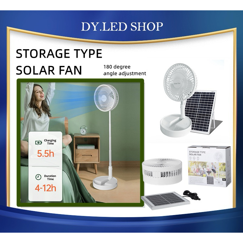 6In1 Rechargeable Fan USB Charging Fan Folding Telescopic Portable Fan ...