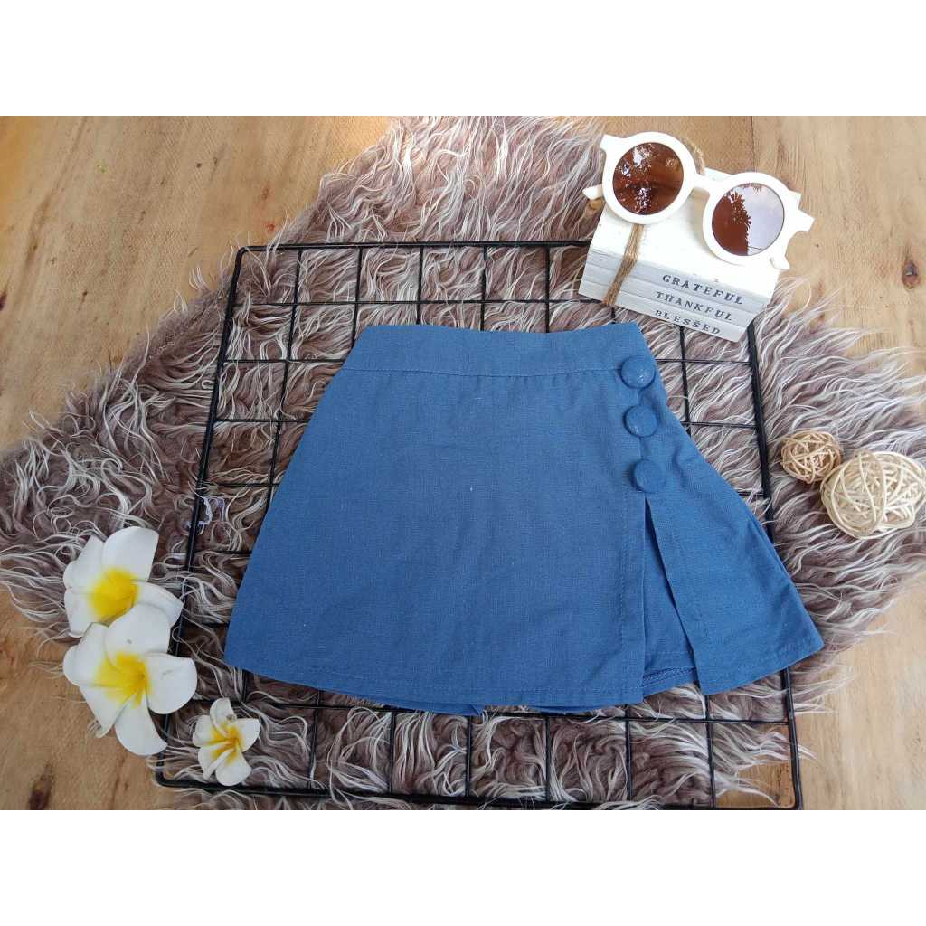 Nicole Linen Skort // Kids Size 1yo-10yo | Shopee Philippines