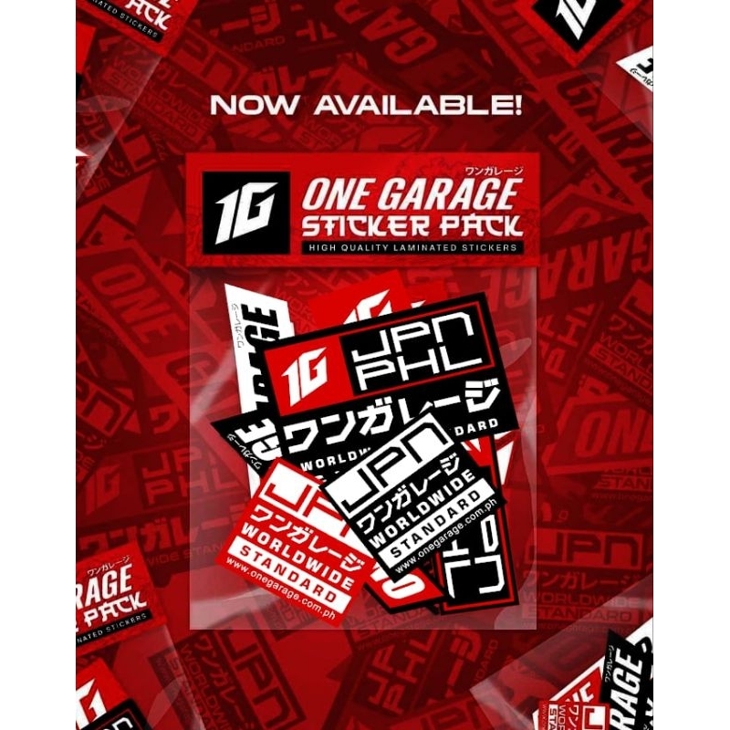 1G - One Garage Sticker Pack | Shopee Philippines