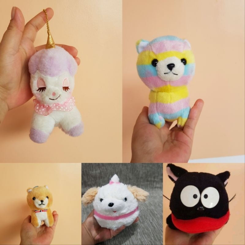 Amuse puchimaru wan kotai round dog penguin duck animal stuffed toys ...