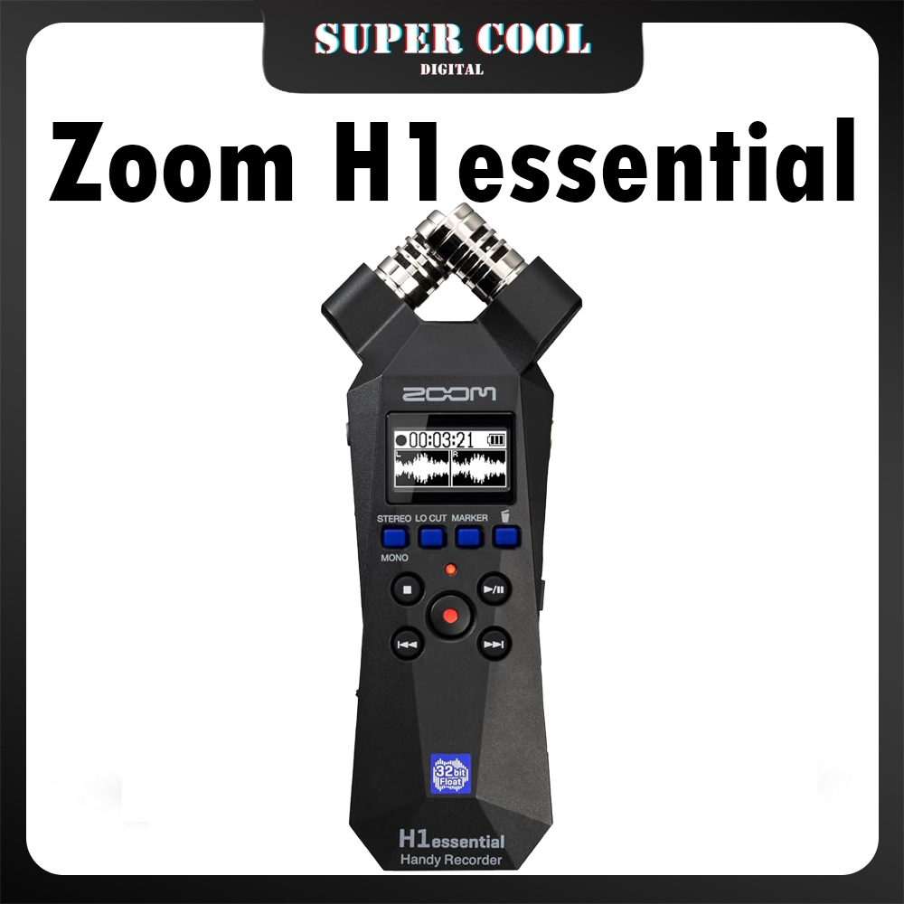 Zoom H1 essential H1essential 2-Track 32-Bit Float Portable Audio ...