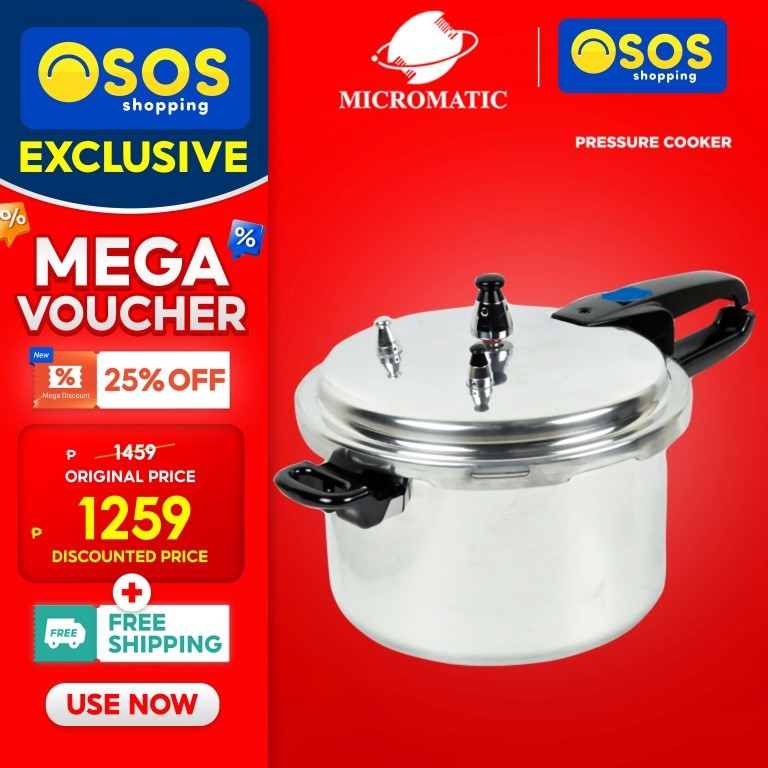 MICROMATIC Original Pressure Cooker 8 Quarts / 7.5 Liters MPC-8QC ...