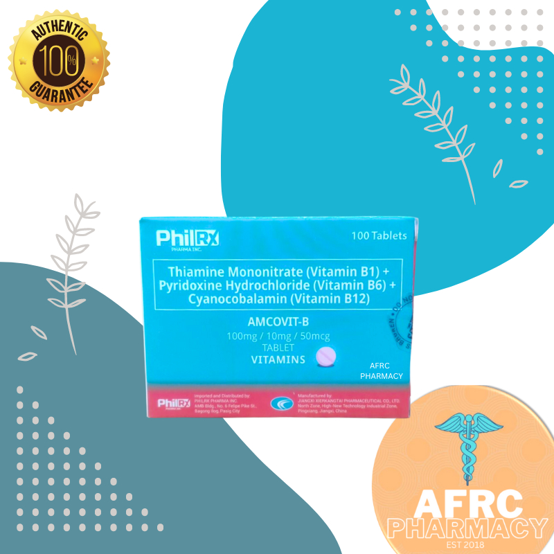 Amcovit Tablet Vitamin B Complex 100mg 100's FDA Approved | Shopee ...