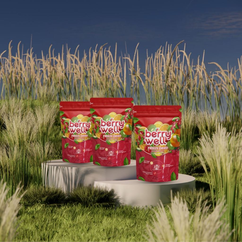 3 packs of Berry Well freeze dried Magic berry each pack has 30 pcs ...