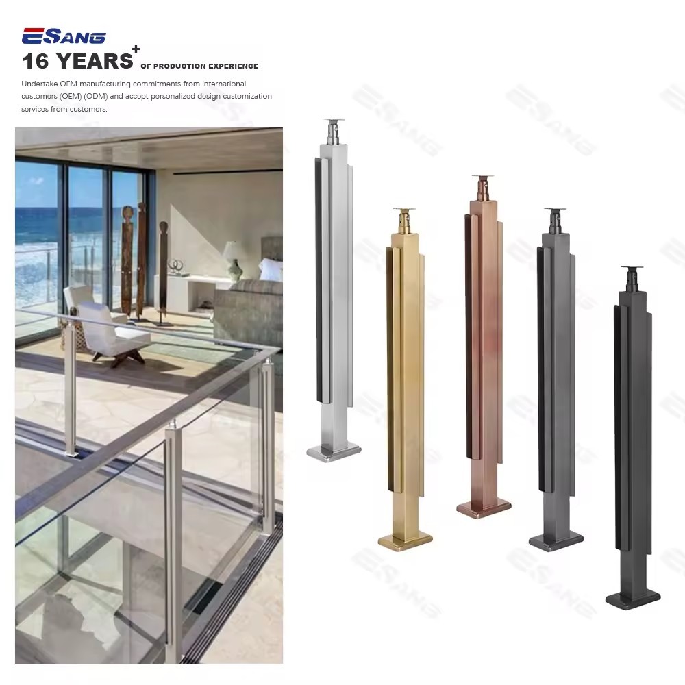 baluster Glass clamp/king post/Stainless 304 single/Double180°/90 ...