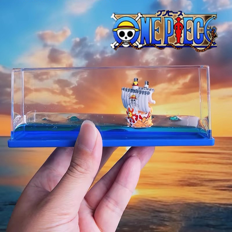 One Piece Graduation gift Unsinkable Ship Fluid Drift Floating Boat ...