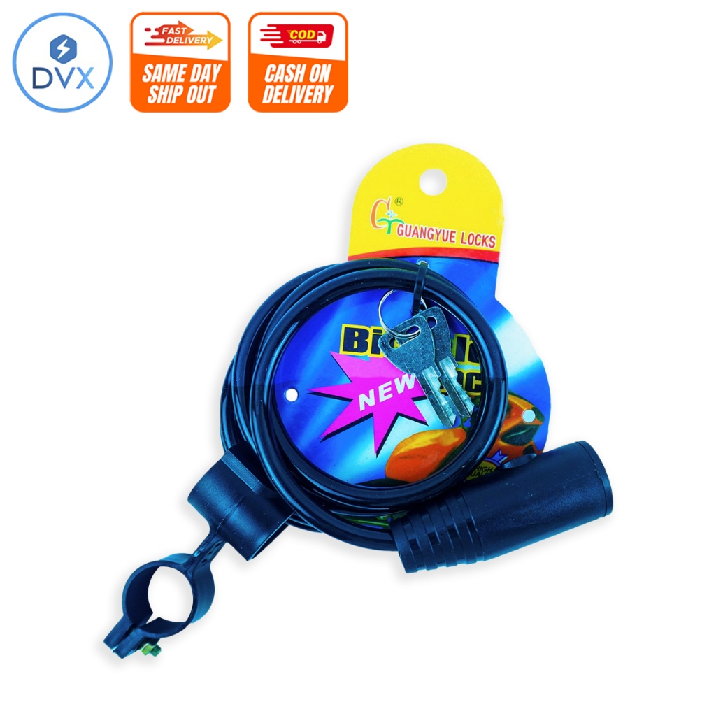 COD DVX #5370 Multipurpose Anti-Thief Bicycle Lock with Cable Holder ...