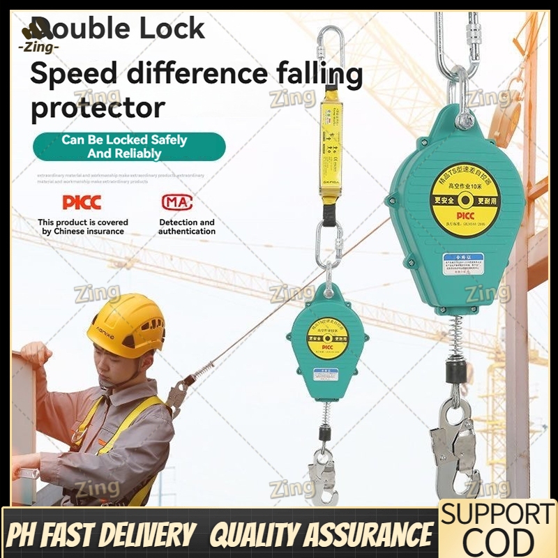 150kg Anti-Dropping Safety Catch Device of Edge Service Self-Retracting ...