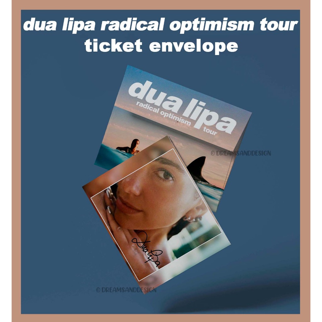 Dua Lipa Radical Optimism Tour Ticket Envelope | Shopee Philippines