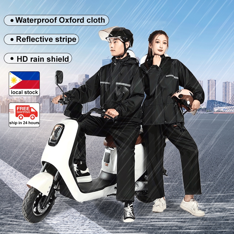 Zacro RainCoat suit for rainstorm with zipper waterproof for motorbike ...