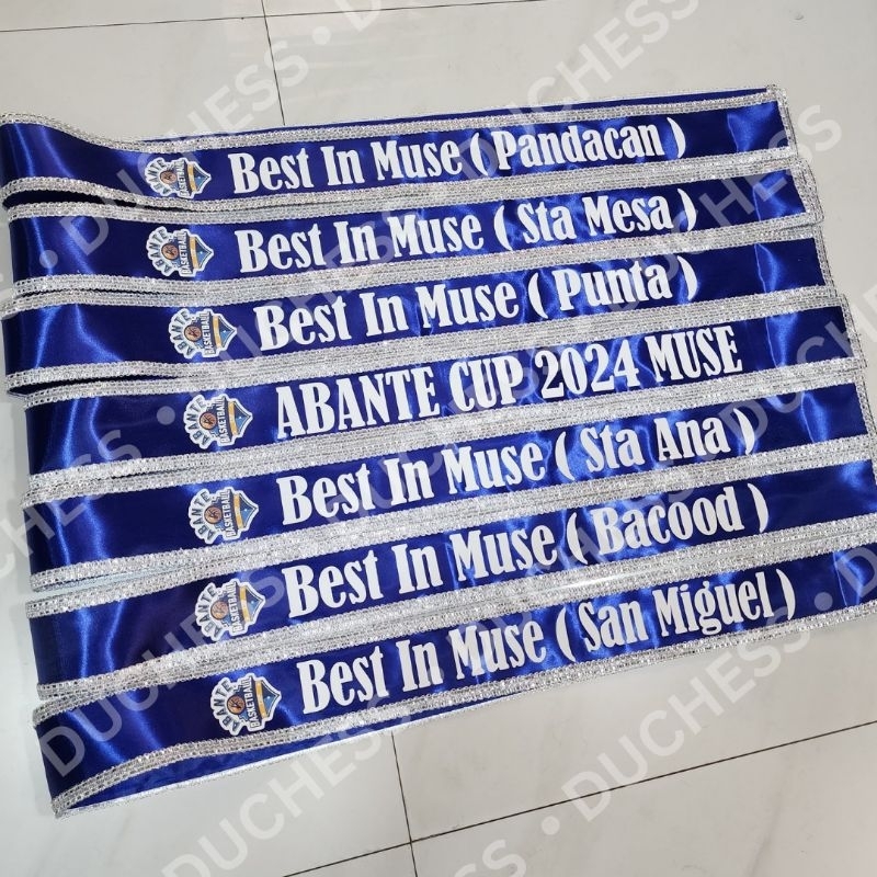 Customized Sash Customized Stole Pageant Sash DELUXE | Shopee Philippines