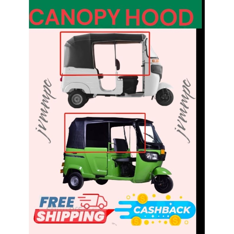 CANOPY HOOD FOR BAJAJ RE MAXIMA TVS KING | Shopee Philippines