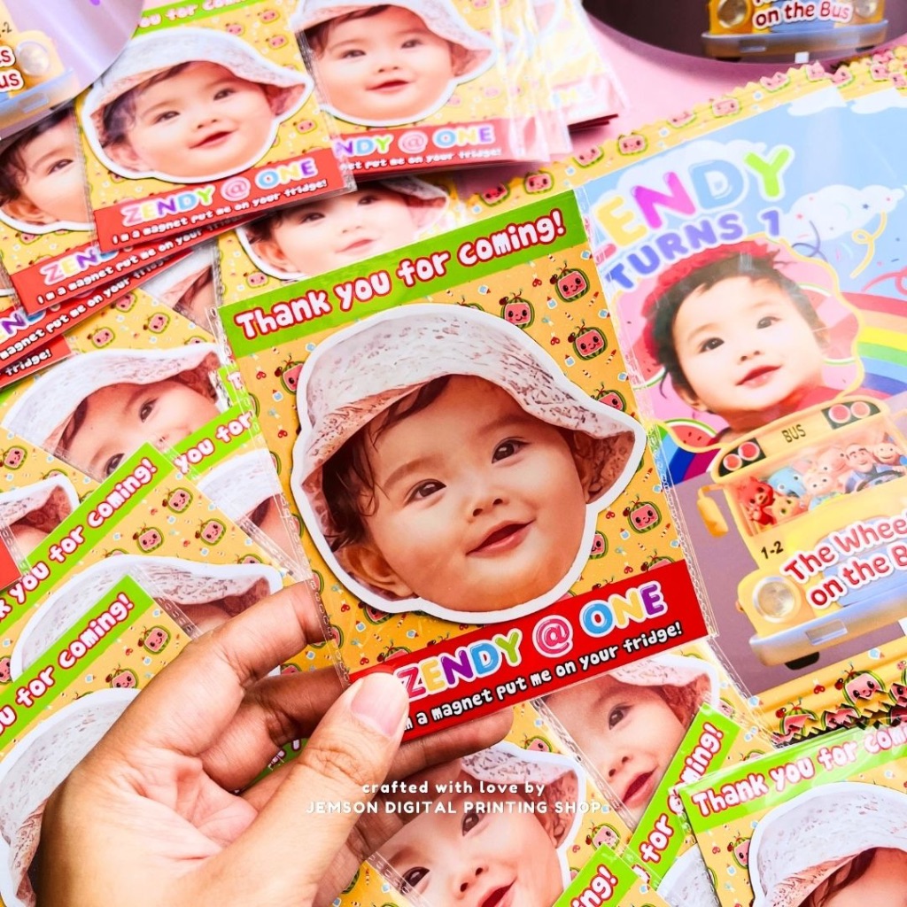 Ref Magnet Souvenir for Birthday Christening Baptismal, Bubble Face Ref ...