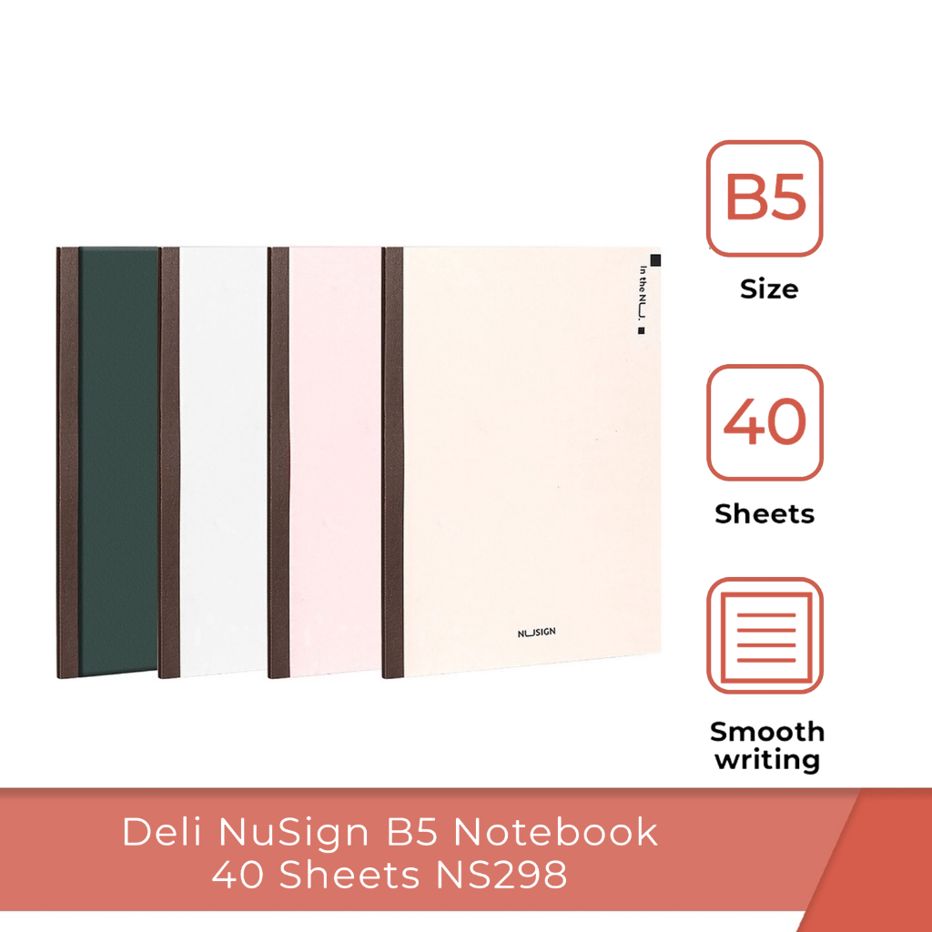 Deli NS298 NuSign B5 Notebook 40 Sheets [79NS298] | Shopee Philippines