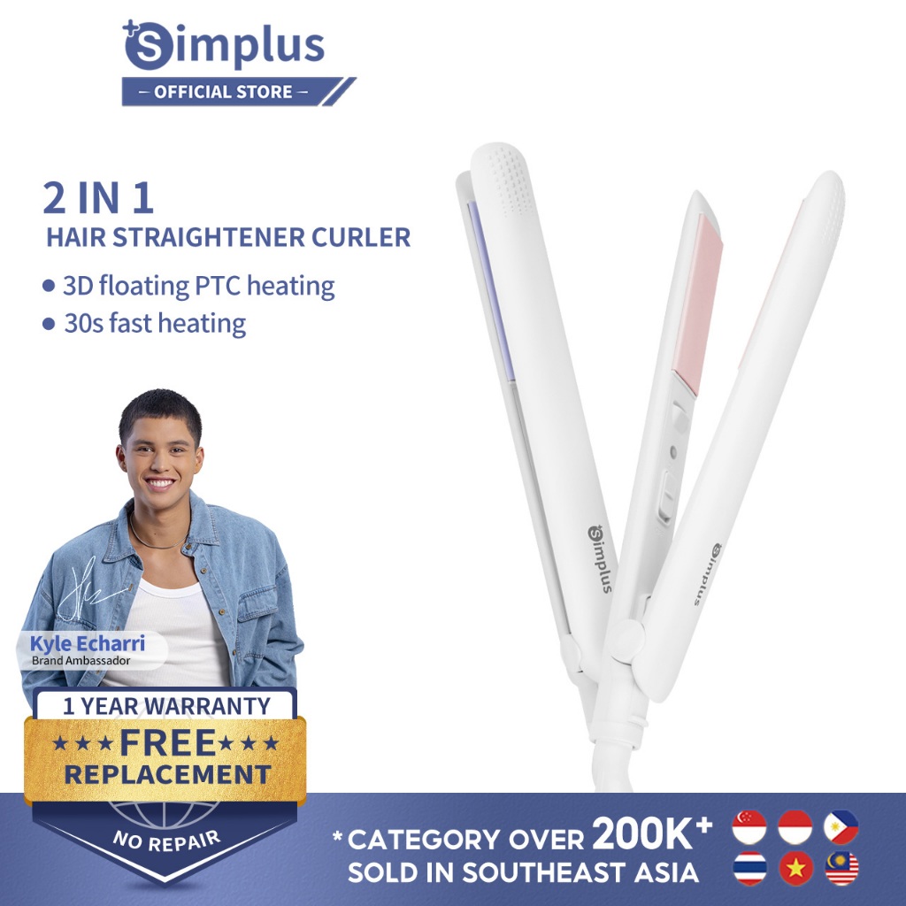 Simplus Hair Iron Straightener ZFBA002 | Shopee Philippines