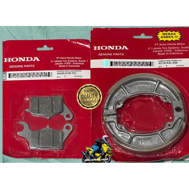 HONDA BEAT V1 V2 V3/ Click v1 125i 150i BRAKEPAD | Shopee Philippines