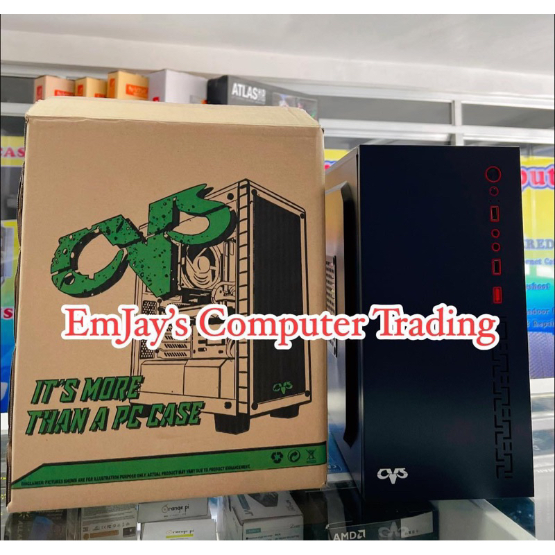 CVS 1722 COMPUTER CASE WITH 750W PSU - FLAT CABLES/BLACK (M-ATX ...