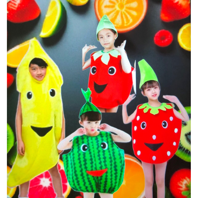 Nutrition month costume Fruits for kids (Freesize) | Shopee Philippines